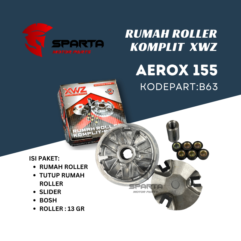 Jual RUMAH ROLLER KOMPLIT SET B63 NMAX LAMA ALL NEW NMAX 155 AEROX 155 ...