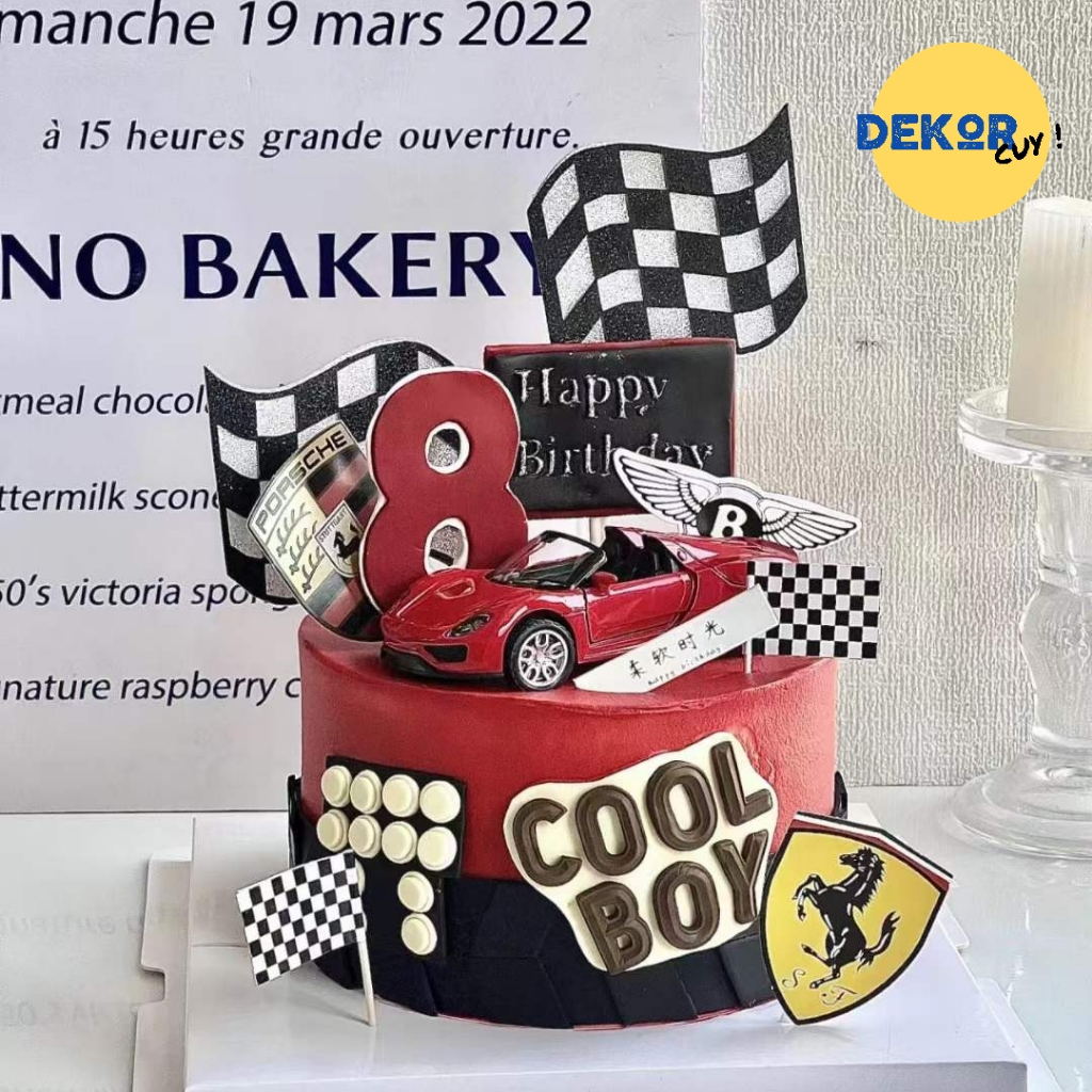 Jual FIGURE MOBIL LAMBOR pajangan kue ulang tahun tema mobil dekorasi ...