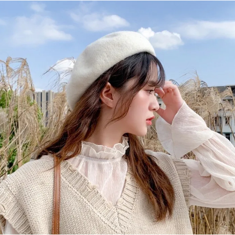 Jual Deer & Grizzly - Topi Baret Wol Wanita Import Fashion / Topi ...