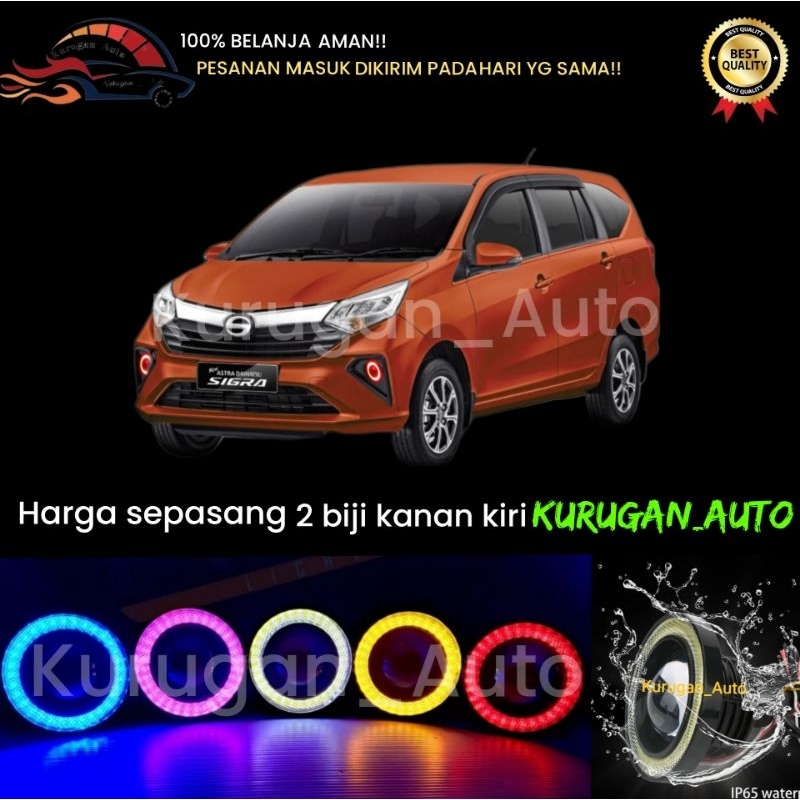 Jual Lampu Foglamp SIGRA Angel Eyes Variasi Mobil | Shopee Indonesia