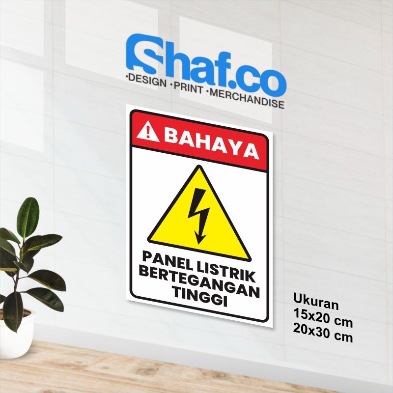 Jual STIKER BAHAYA PANEL LISTRIK TEGANGAN TINGGI | Shopee Indonesia