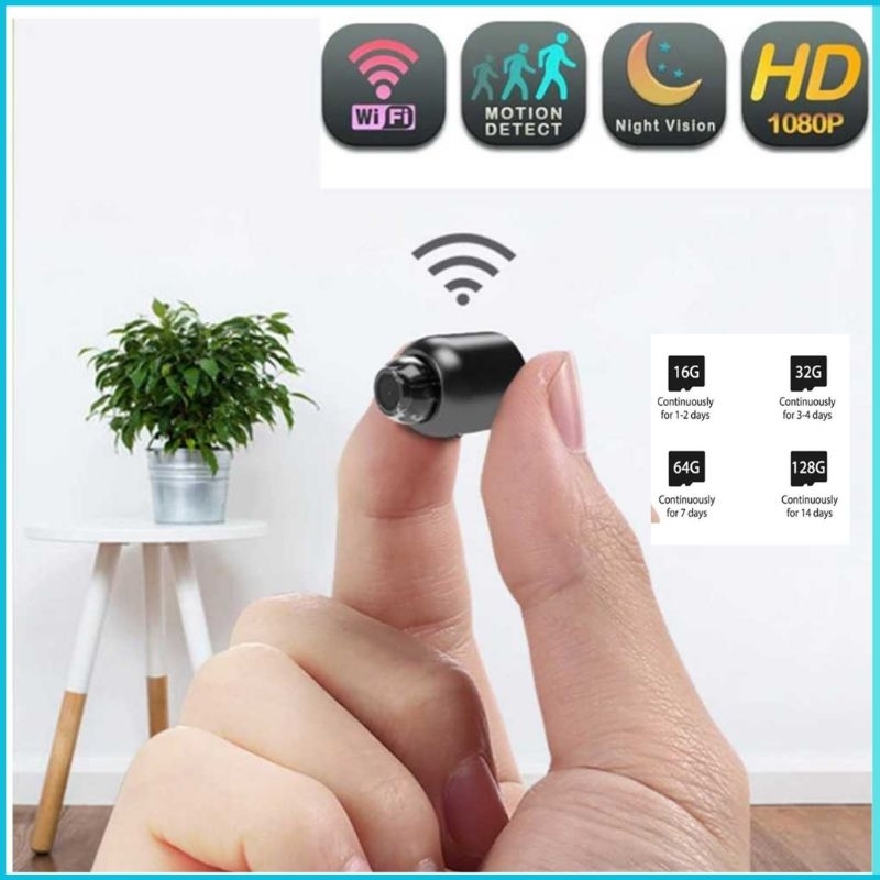 Jual COD Cepat Kamera CCTV Super Mini Tanpa Kabel Smart Keamanan ...