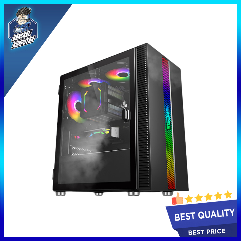 Jual CASING PC NYK NEMESIS T20 MISTIC RGB MICRO ATX INCLUDE 1 FAN ...