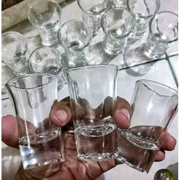 Jual Gelas Sloki 40 ml/ Shot Glass Isi 12 pcs/Sloki gelas/Gelas Kaca ...