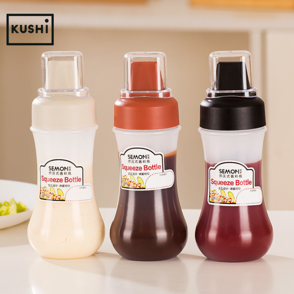 Jual KUSHI Botol Saos Botol Kecap Tempat Minyak Bottle Squeezer Wadah ...