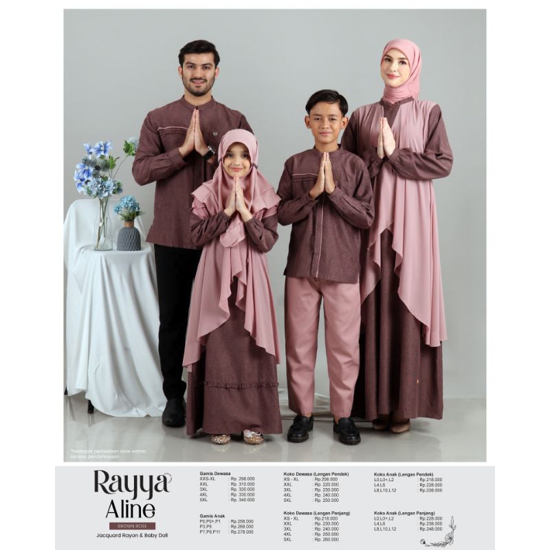 Jual Gamis dan Koko Dewasa Rayya Series Nibra's NBRS Sarimbit Aline 2024 | Shopee Indonesia