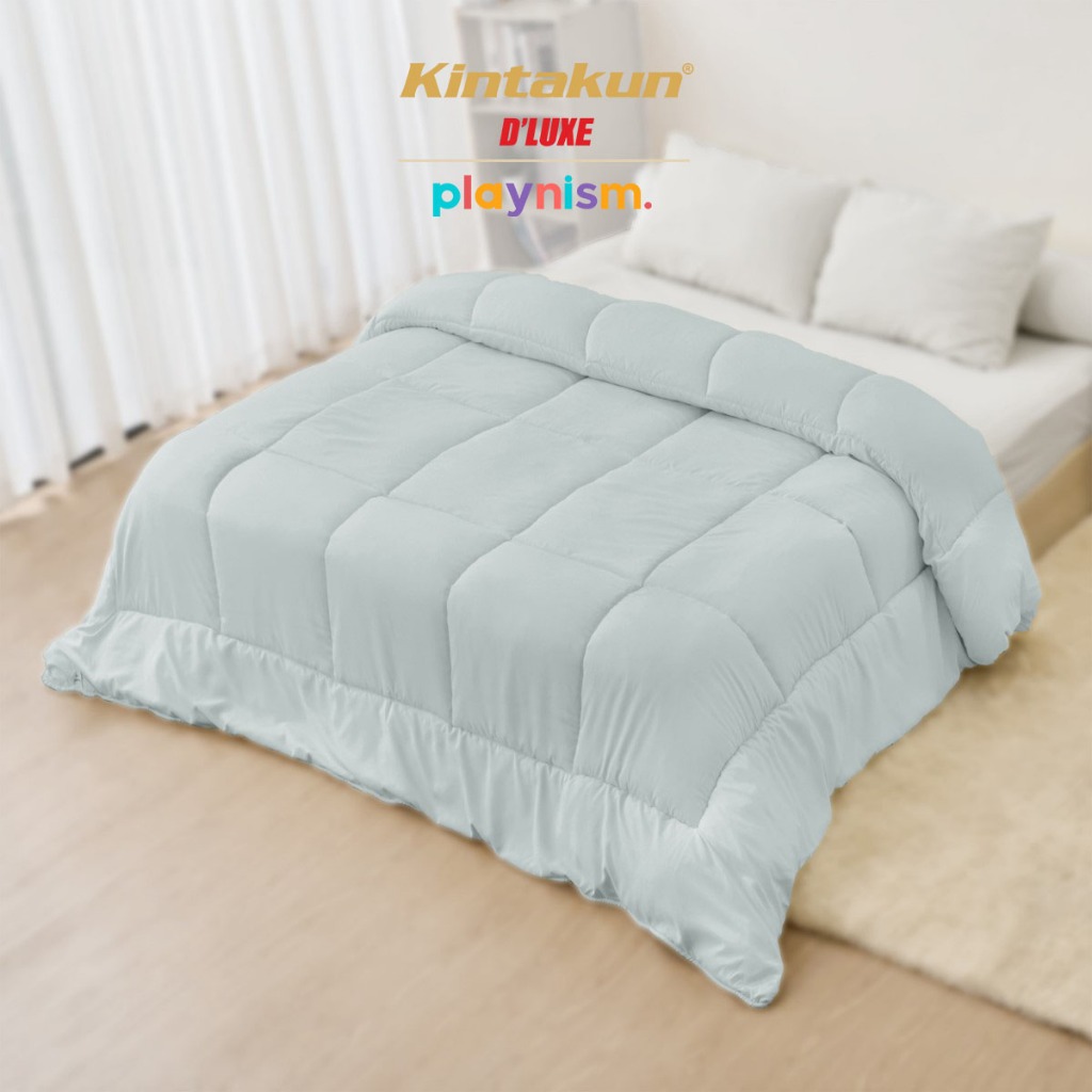 Jual Kintakun Selimut Tebal / Bed Cover Only Double 180 King Spa Blue ...