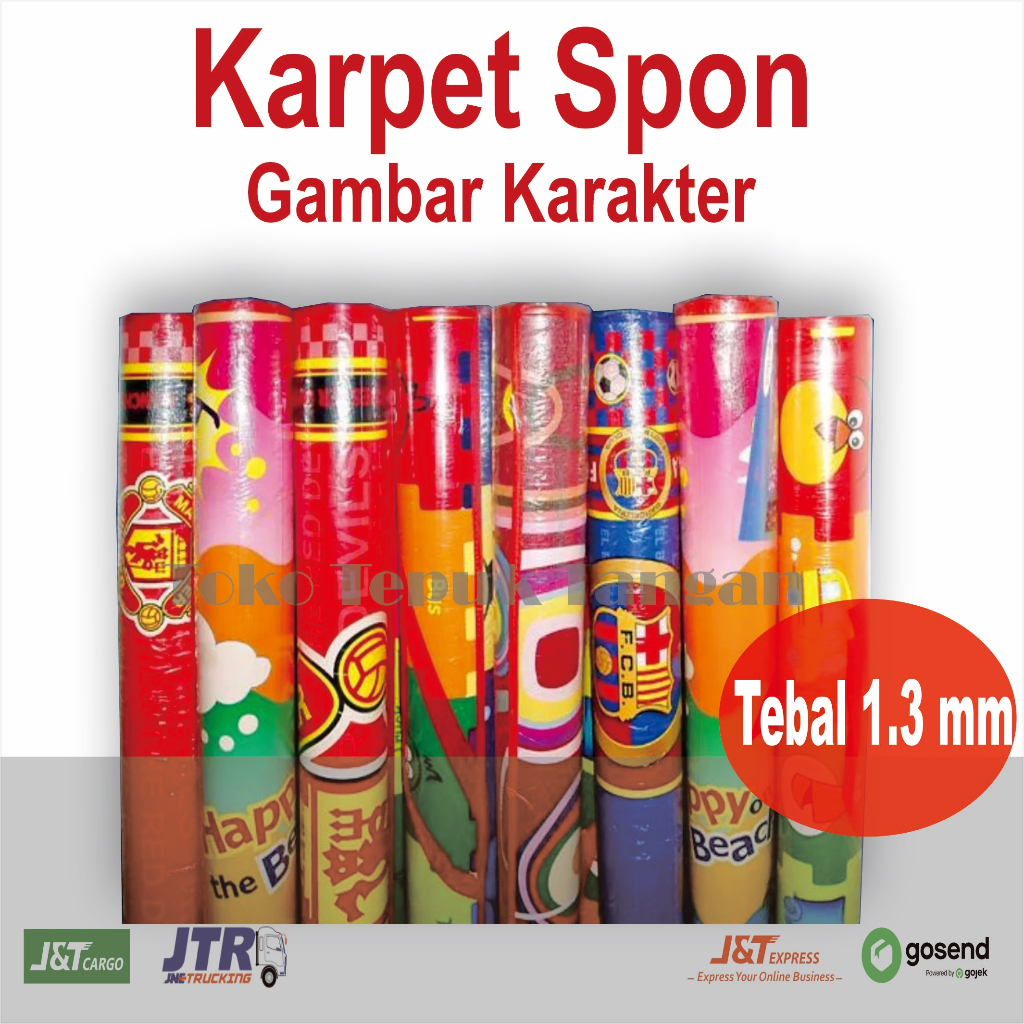 Jual KARPET SPONS Motif Karakter tebal 1,3mm | Karpet Spon Gambar ...