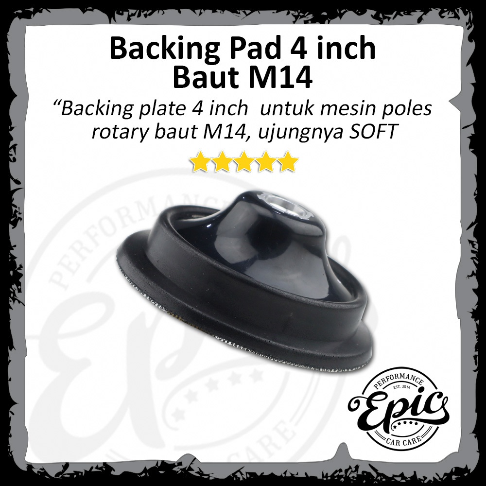 Jual Backing Plate Backing Pad Mesin Poles Mobil Rotary 4 inch Baut M14 ...