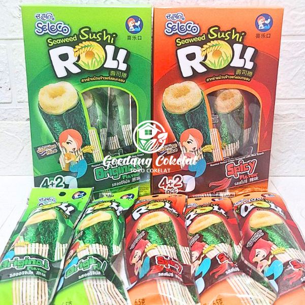 Jual SELECO Nori Seaweed Sushi Roll With Rice Snack Original Spicy 1 ...