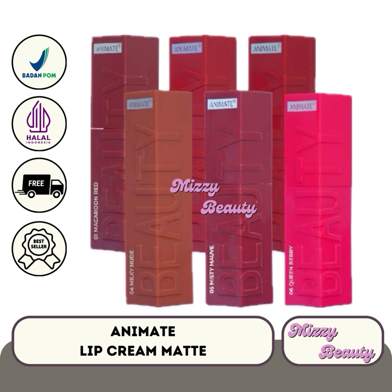 Jual ANIMATE LIP CREAM 4 ML READY STOCK | Shopee Indonesia