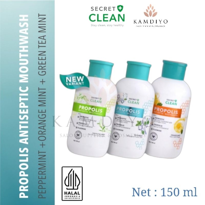 Jual Secret Clean Propolis Antiseptic Mouthwash - 150ml | Shopee Indonesia