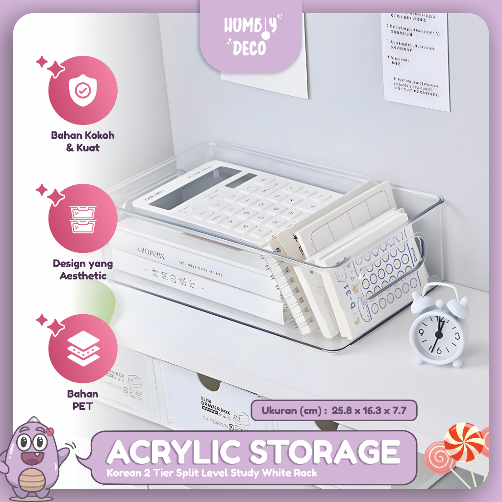 Jual Humbly Deco - Laci Bening Kotak Penyimpanan Serbaguna Box Storage ...