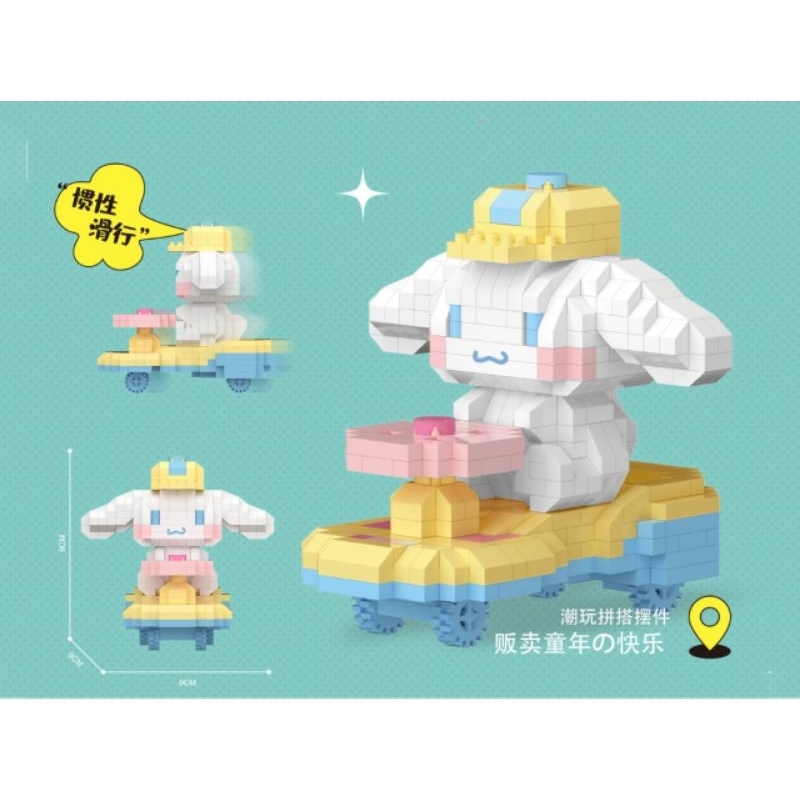 Jual Mainan Balok Cinnamoroll Bike Nano Block Series / Building Block ...