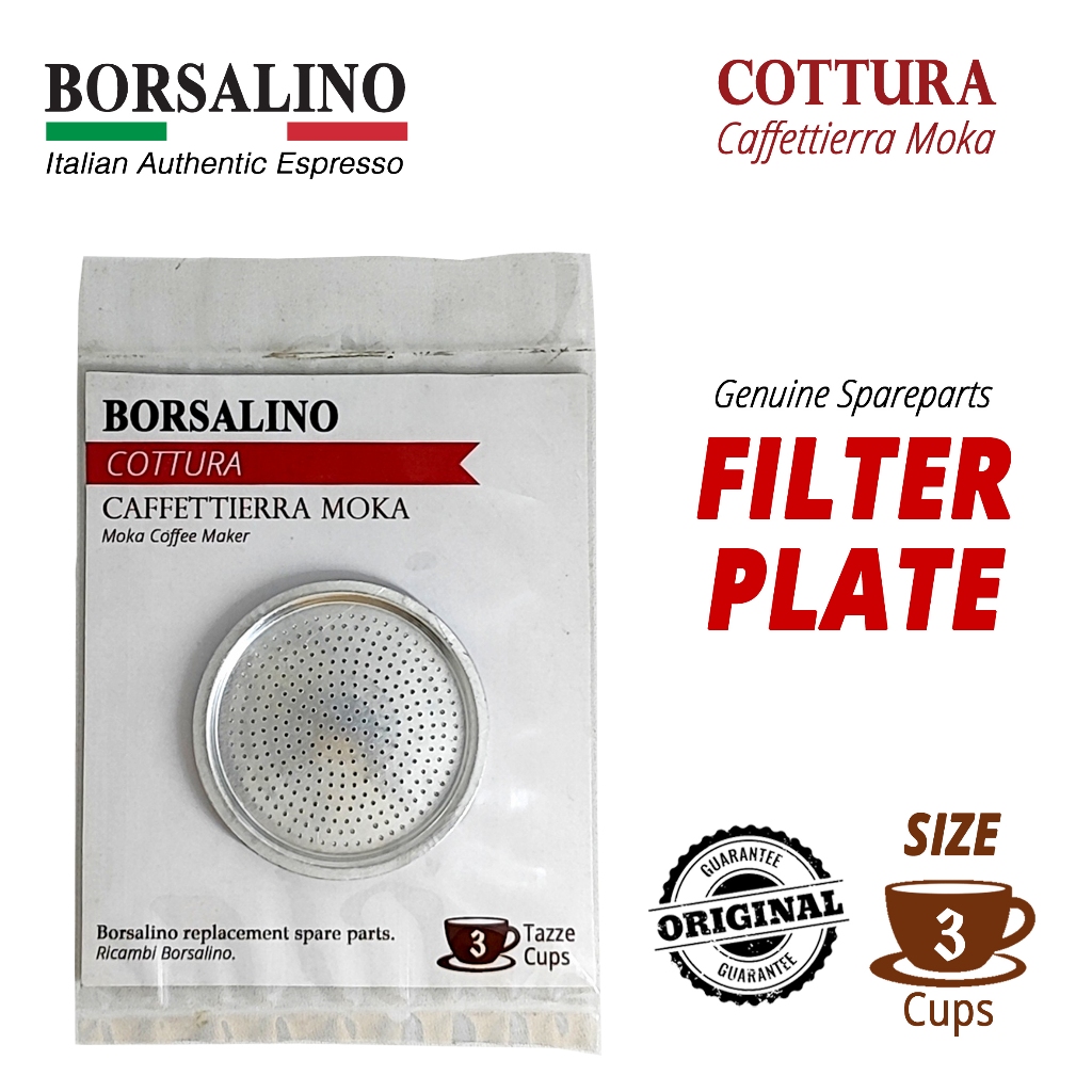 Jual Borsalino Cottura Moka Pot Replacement Filter Plate - 3 Cups ...