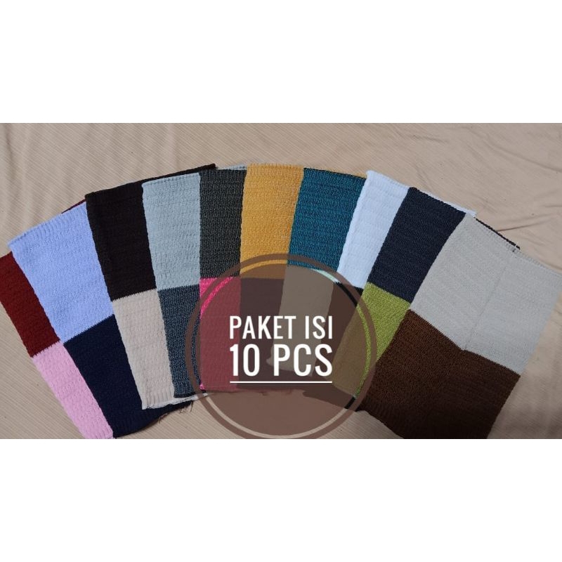 Jual Ciput Bandana Zig-zag 2 warna ( PAKET ISI 10 PCS ) | Shopee Indonesia