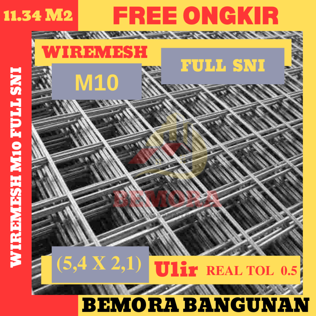 Jual Wiremesh M10 SNI / Wiremesh 10 mm ulir (Harga Grosir & Free Ongkir ...
