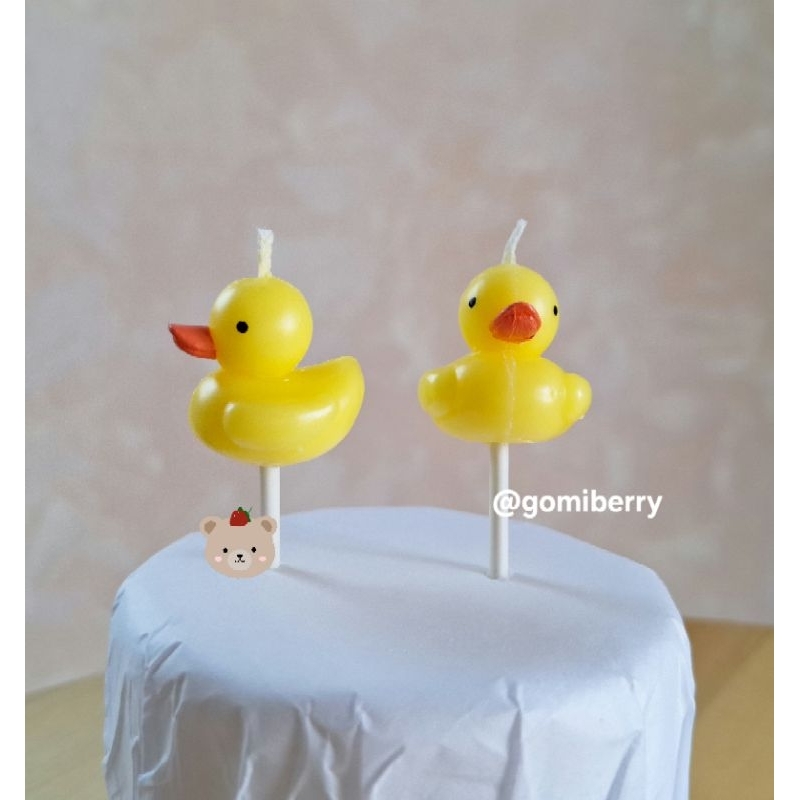 Jual Lilin Bebek Duck Kecil Topper Kue Ulang Tahun Cupcake | Shopee ...