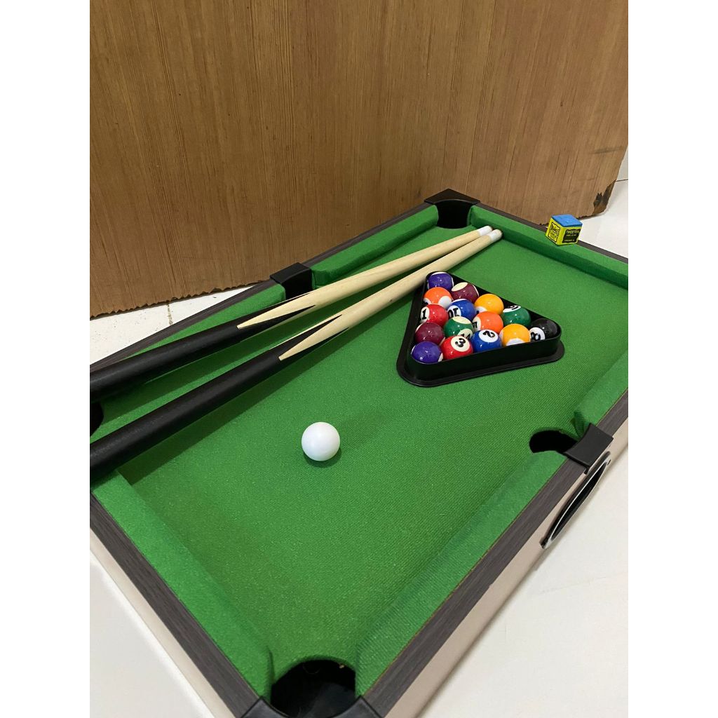 Jual Mainan Billiard Pool Table / Billiard Kayu Asli / Mainan Bola ...