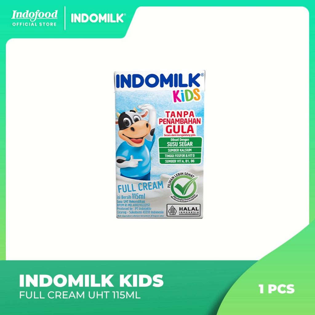 Jual Indomilk Kids Full Cream UHT 115mL | Shopee Indonesia