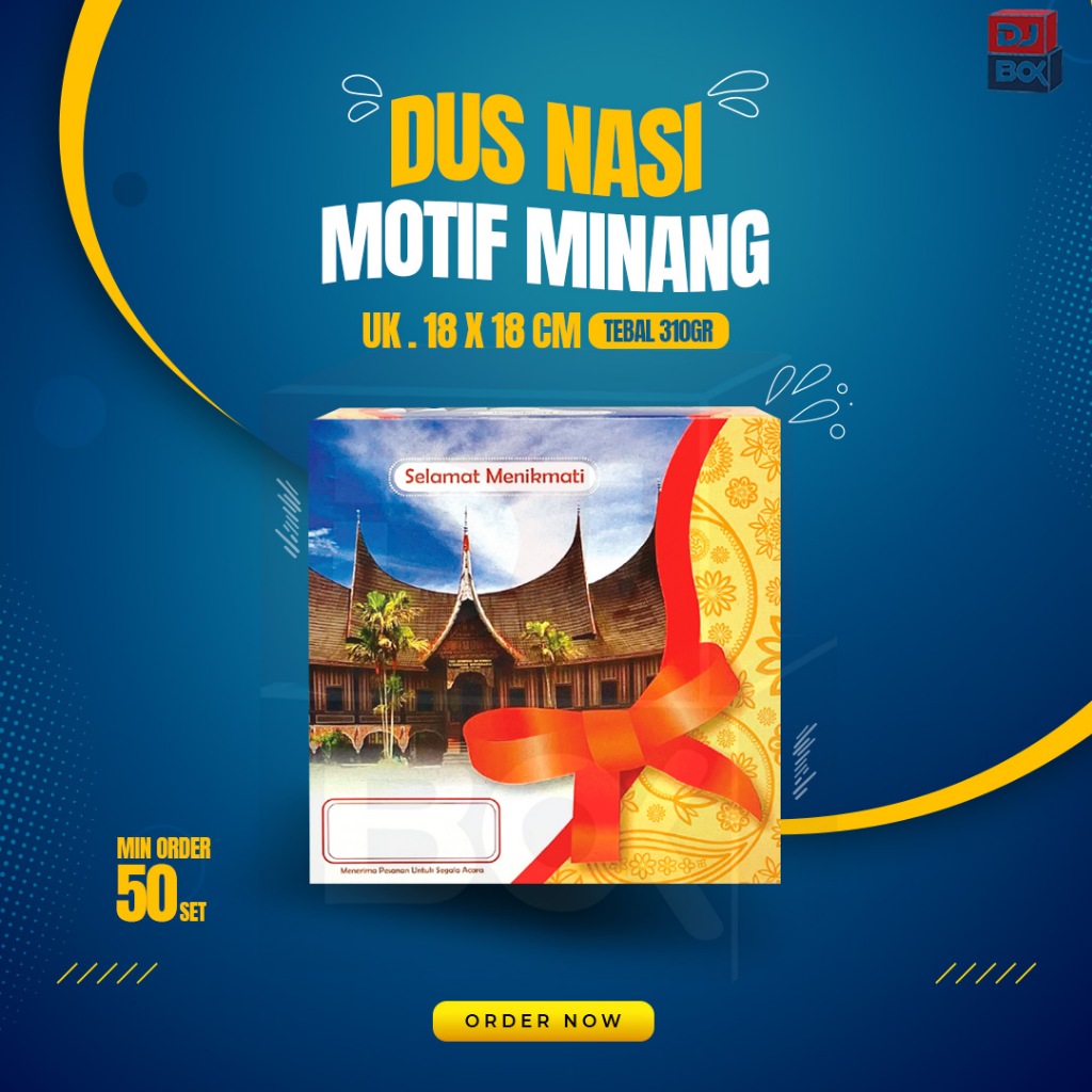 Jual Dus GS Motif Minang Padang Full Color Tebal 350gr.Minimal order 50 ...