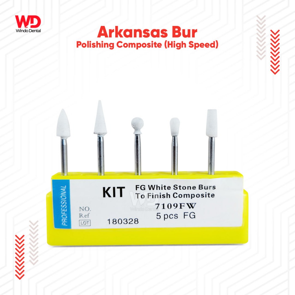 Jual WINDO DENTAL ARKANSAS BUR POLES GIC / COMPOSIT HIGH SPEED / BUR ...