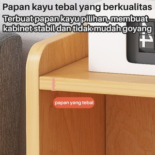 Jual Meja Minimalis Sisi Ranjang Kabinet Kayu Aesthetic Lemari ...