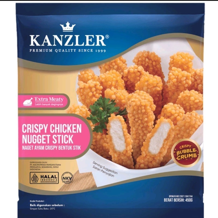 Jual KANZLER CRISPY CHICKEN NUGGET STICK 450GR | Shopee Indonesia