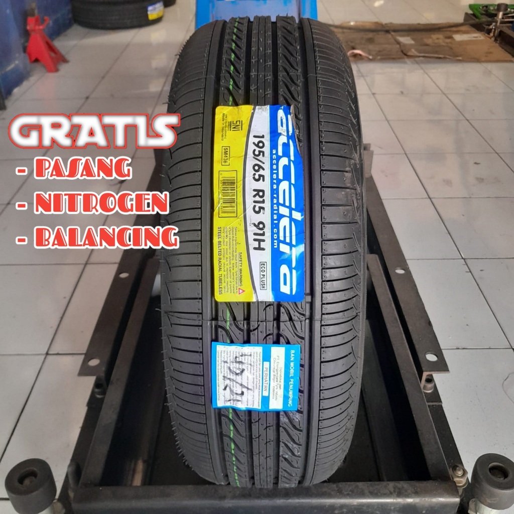 Jual Jual Ban Mobil R15 Standar APV Merk Accelera Type EcoPlush 195 65 Ring 15 Gratis Balancing ...