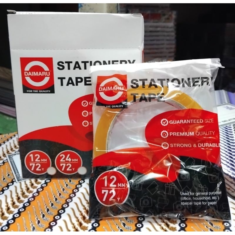 Jual Isolasi Bening Daimaru ½ × 72 (12mm) | Shopee Indonesia