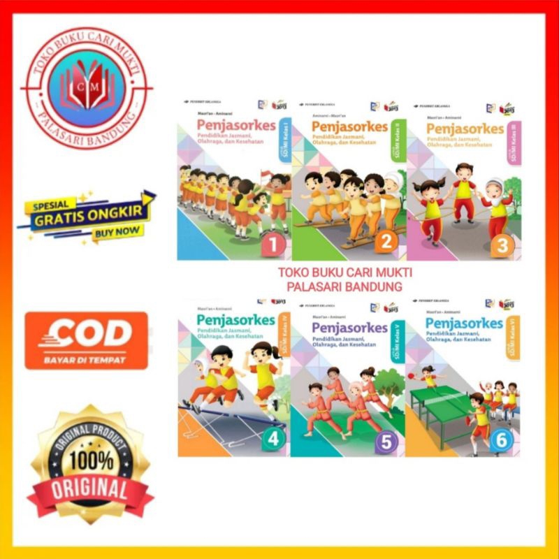 Jual BUKU PENDIDIKAN JASMANI OLAHRAGA DAN KESEHATAN UNTUK SD/MI KELAS 1.2.3.4.5.6.KURIKULUM 2013 ...