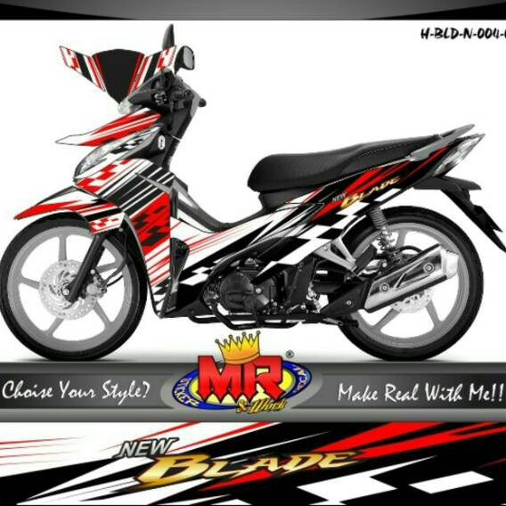 Jual Decal Premium New Blade Fi 125 Stiker Sticker semi full desain ...