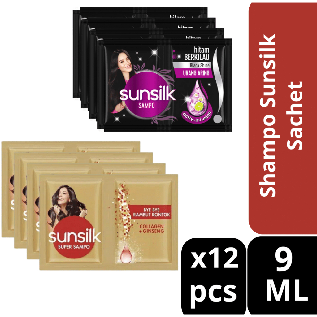 Jual SHAMPO SUNSILK SACHET (ISI 12 PCS SASET) - Sunsilk ByeBye Rambut ...