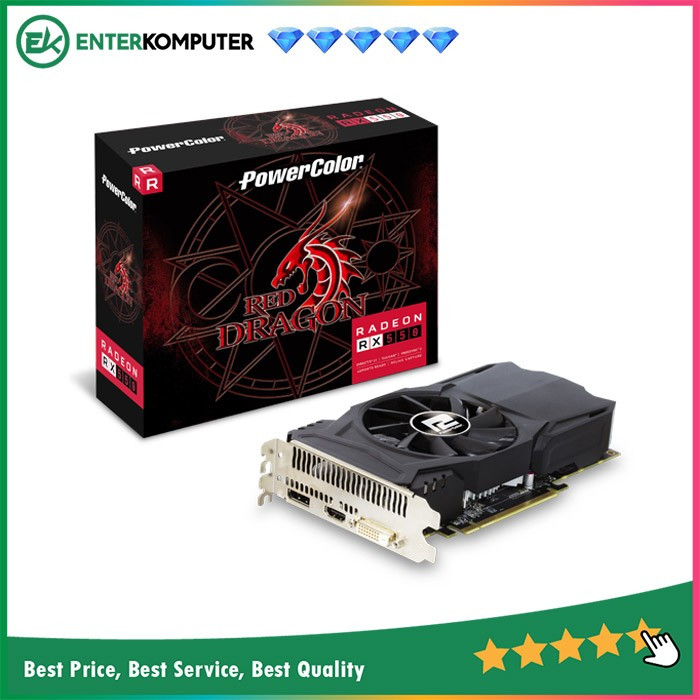 Jual PowerColor Radeon RX 550 4GB DDR5 128-Bit Red Dragon | Shopee ...
