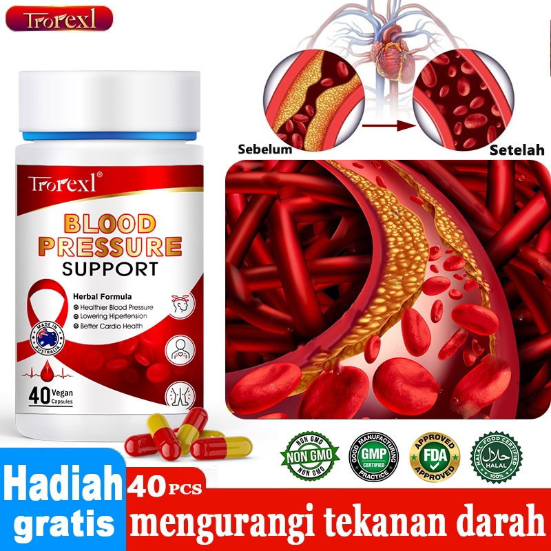 Jual [Halal]40 kapsul/botol penurun tekanan darah kapsul Menurunkan ...