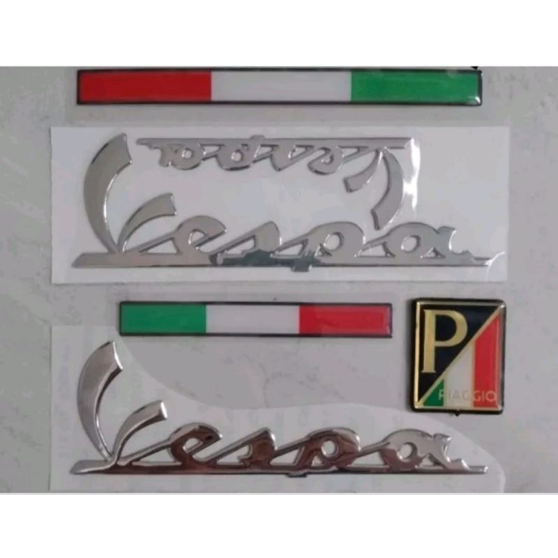 Jual Emblem Stiker Tulisan Vespa Latin 3D Buat Motor listrik Uwinfly T3 ...