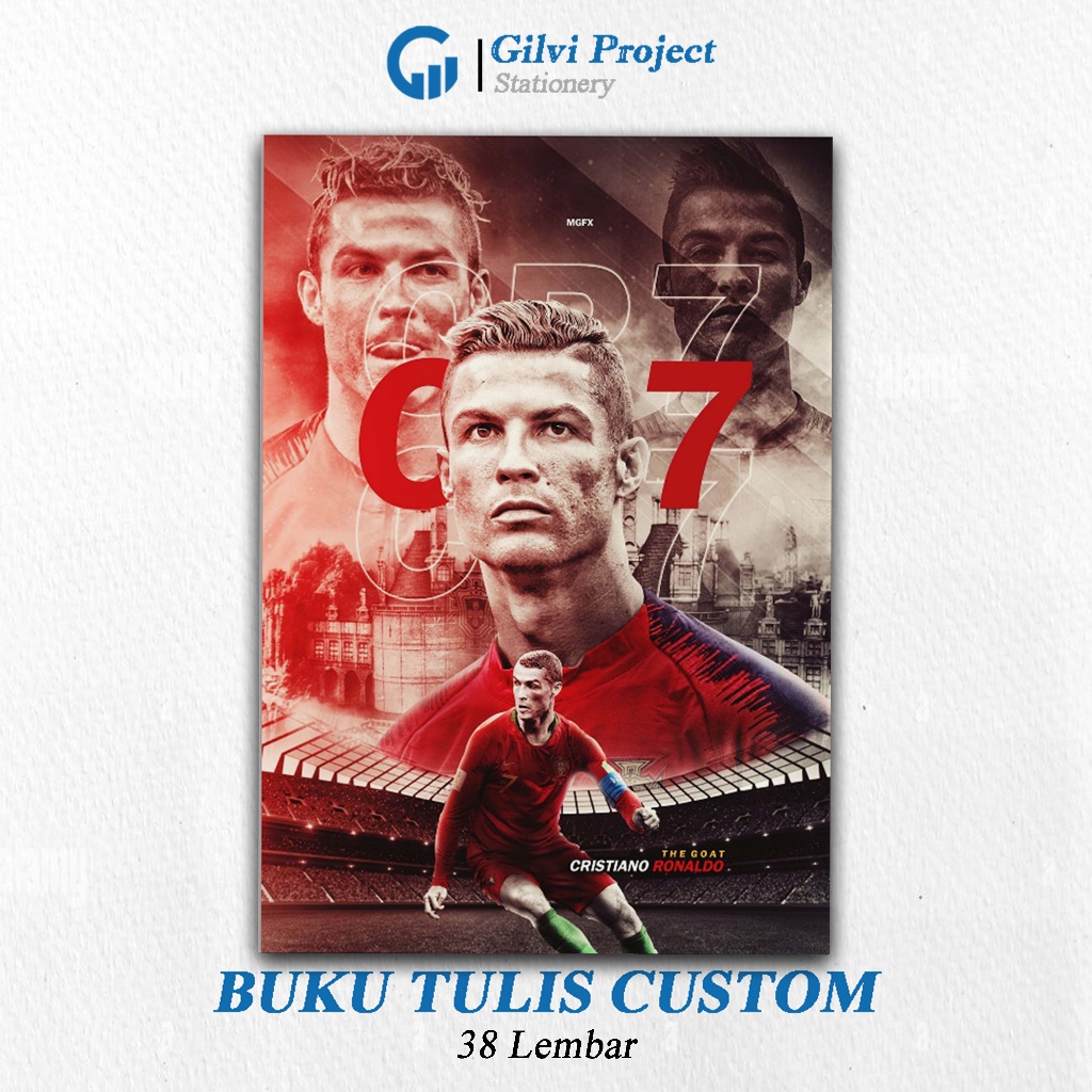 Jual Buku Tulis Cristiano Ronaldo / CR7 / Buku Tulis Sekolah / Buku ...