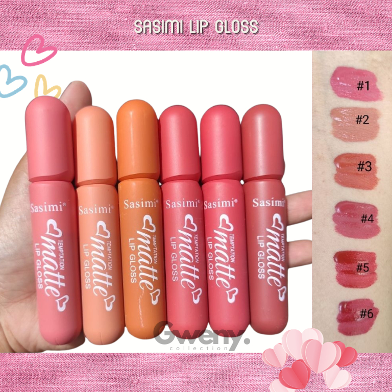 Jual Sasimi Matte Lip Gloss 6 Shade Bisa Pilih Warna (CSM) | Shopee ...