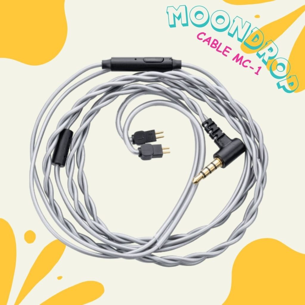 Jual Moondrop Cable MC Series MC1 MC2 CDSP 2 pin Upgrade With Mic | Shopee Indonesia