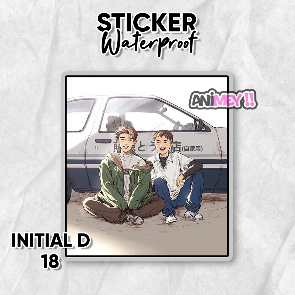 Jual Stiker Initial D / Sticker Waterproof / Takumi Fujiwara ...