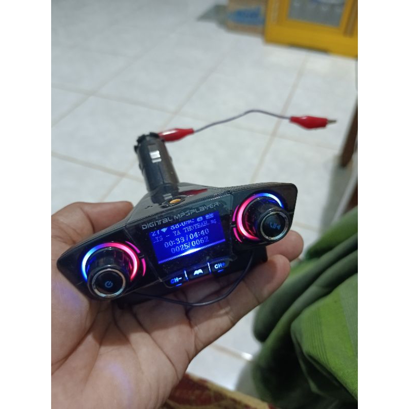 Jual Pemancar FM Mini, Modulator FM Pembagi Audio dari Player USB SDcard Bloetod HP ke Banyak ...