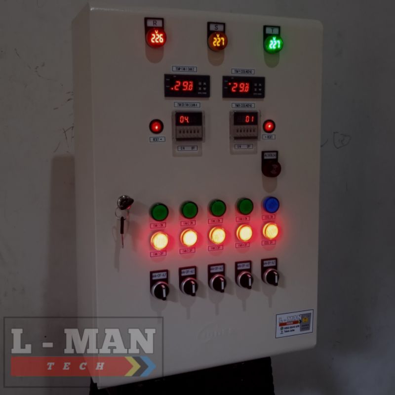 Jual Panel blower Kandang ayam 4 blower 1 Cool Listrik 3 Phase CHINT ...