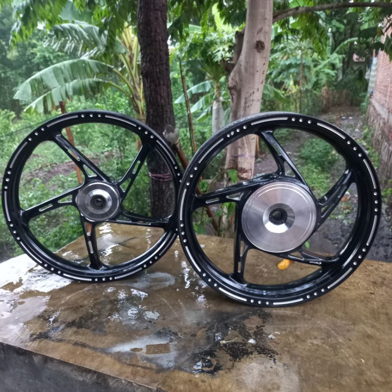 Jual velg beat original bubut milling cnc set depan belakang | Shopee ...