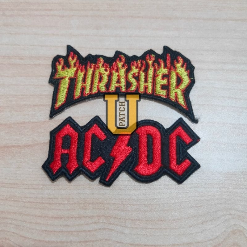 Jual Patch Bet Logo Emblem Bordir Thrasher Dan ACDC | Shopee Indonesia
