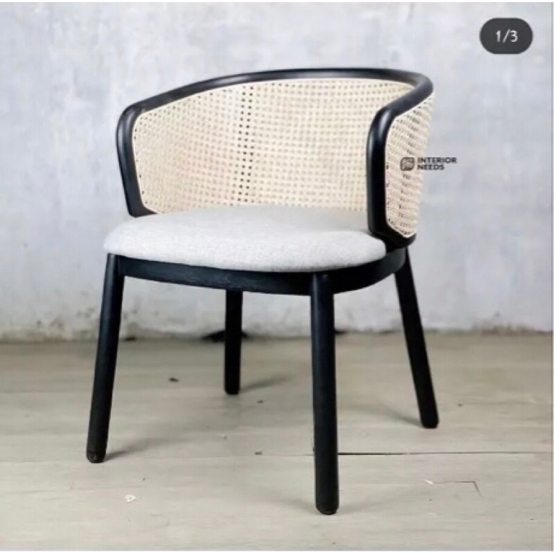 Jual Kursi Cafe Rotan Kursi Cafe Retro Rotan Kursi Makan Rotan Kayu Jati | Shopee Indonesia
