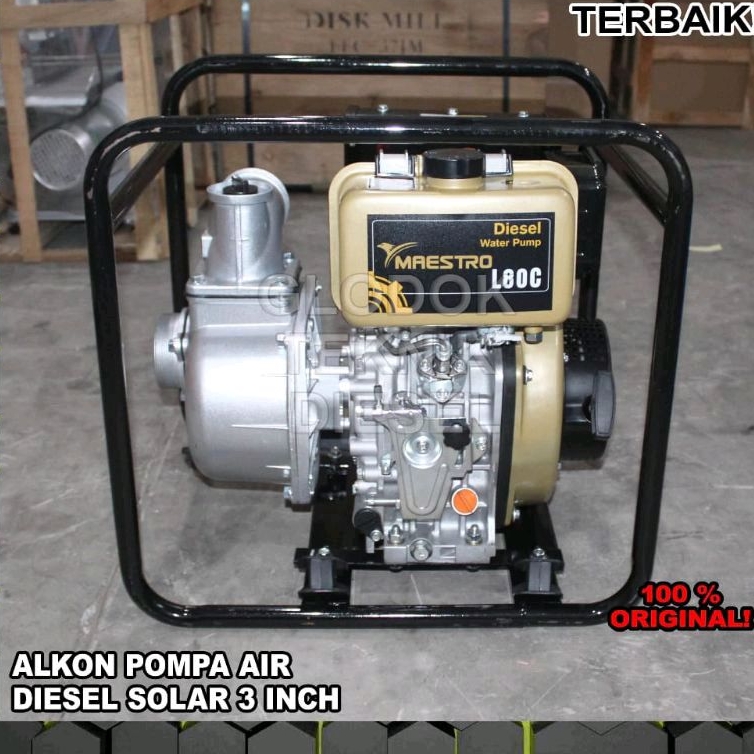 Jual MESIN POMPA AIR/ALKON DIESEL ENGINE SOLAR L80 3"INCHI MAESTRO ...