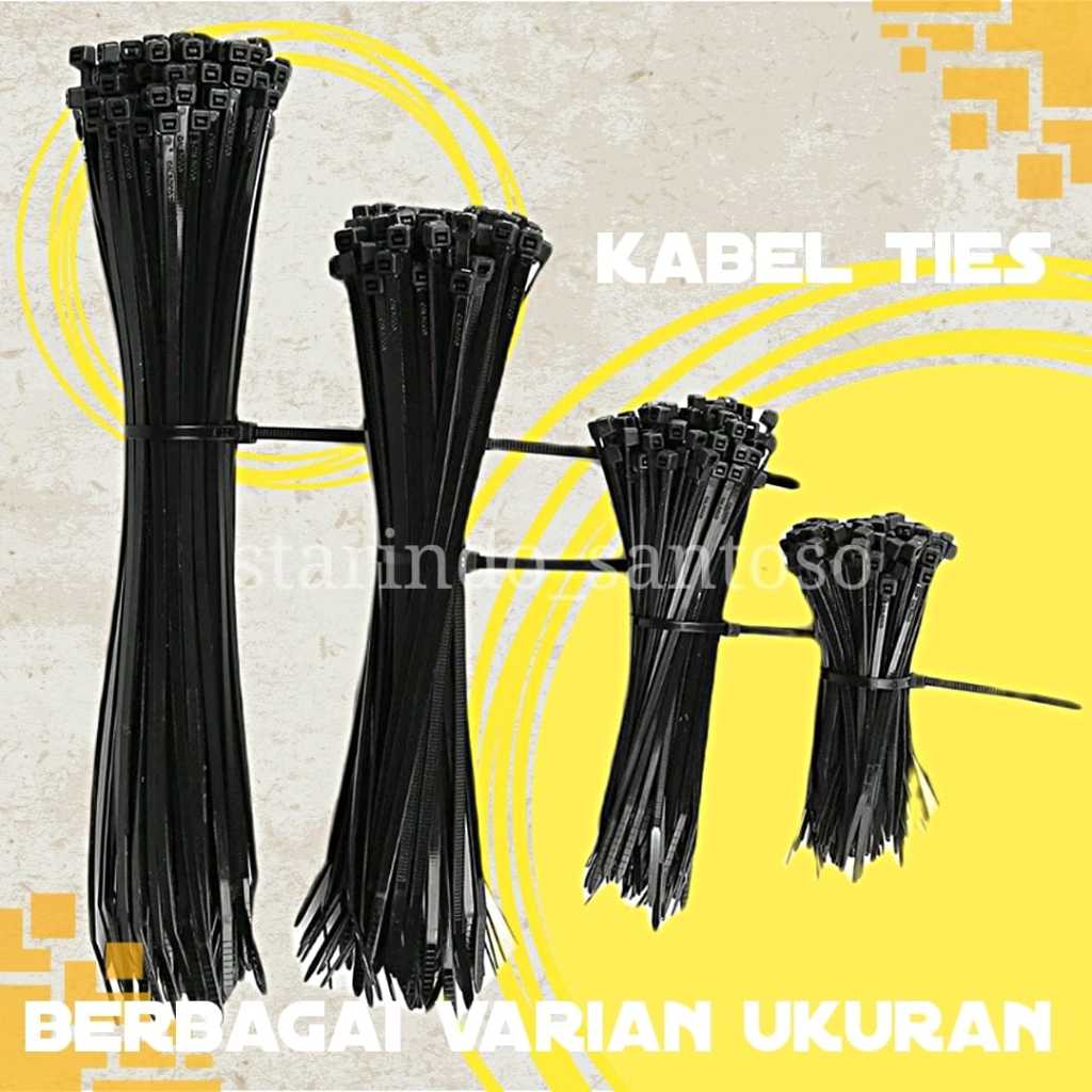 Jual Ties kabel 2,5 X 150 pengikat cable nilon nylon tali ikat packing ...