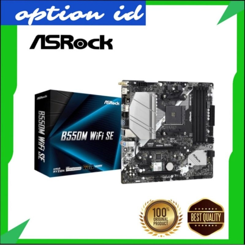 Jual ASRock B550M WIFI SE | B550 AM4 DDR4 mATX - Motherboard AMD ...