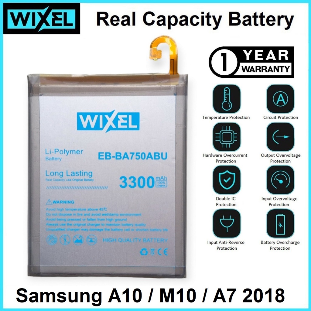 Jual WIXEL Baterai Samsung Galaxy M10 / A7 2018 / A10 2019 EB-BA750ABU Double Power Original ...