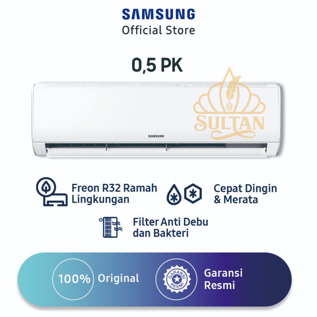 Jual Samsung AC 0'5 PK AR-05-BGHQASINSE Wall Mount Fast Cooling (NKGA) | Shopee Indonesia